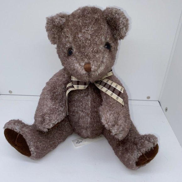 Toys | Vintage Russ Berrie Co 9 Maxwell Brown Bear Plush With Ribbon ...